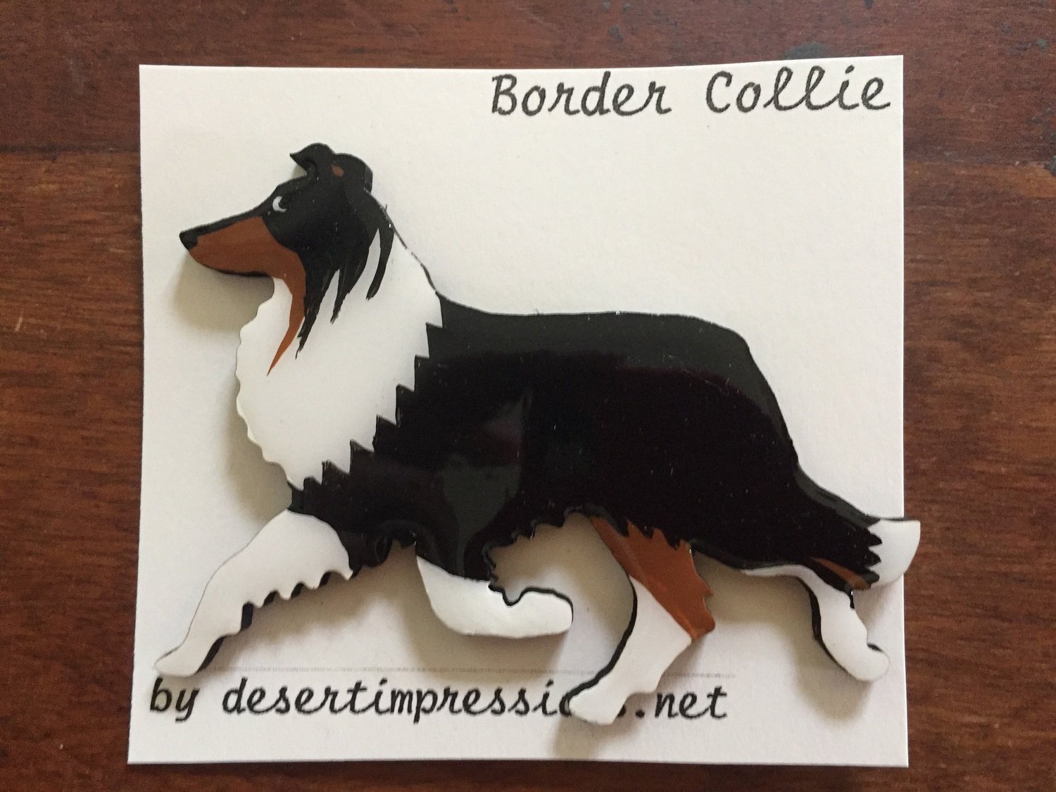 Tri-colored Border Collie Pin – FREE Shipping – Shop – Mid-Atlantic ...
