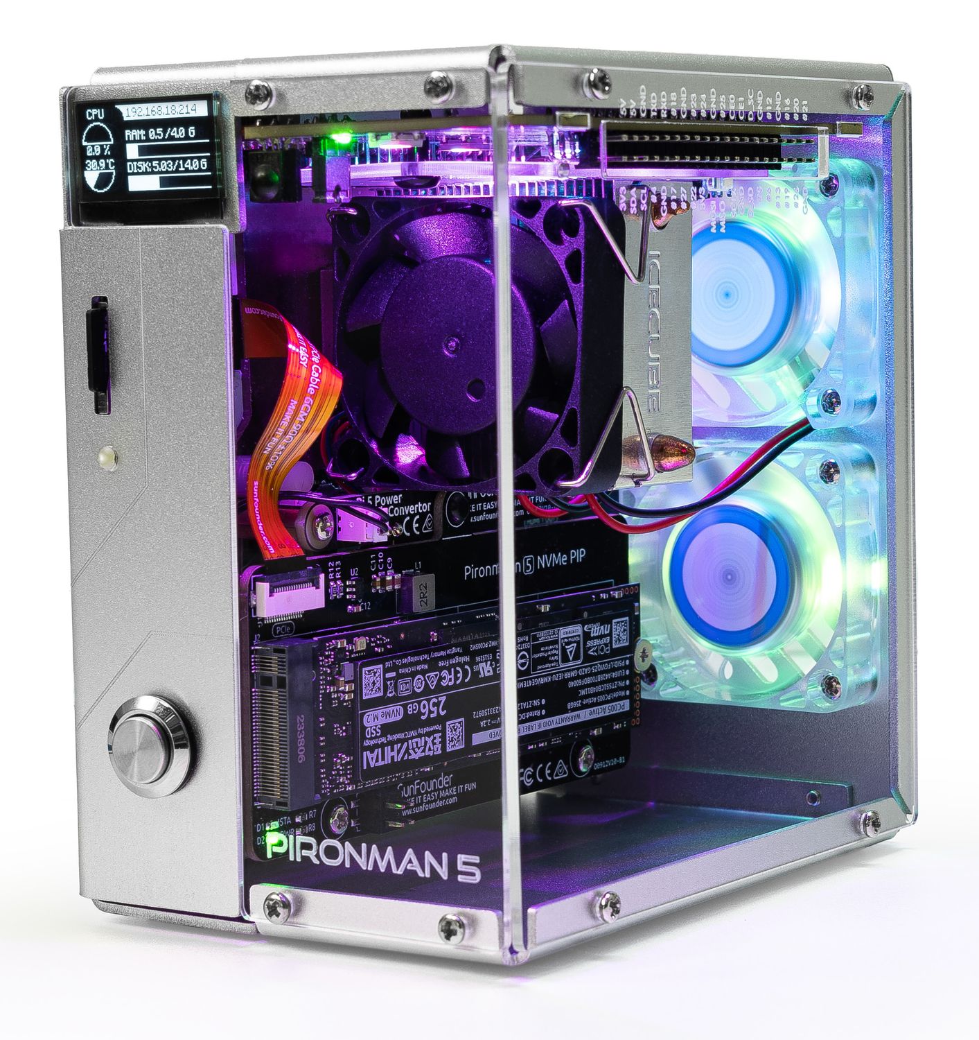 PIRONMAN 5 Premium Raspberry Pi 5 Case by SUNFOUNDER PIRONMAN 5 Premium Raspberry Pi 5 Case by SUNFOUNDER