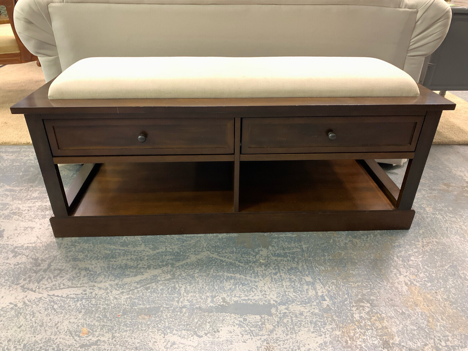 Cushioned Storage Bench