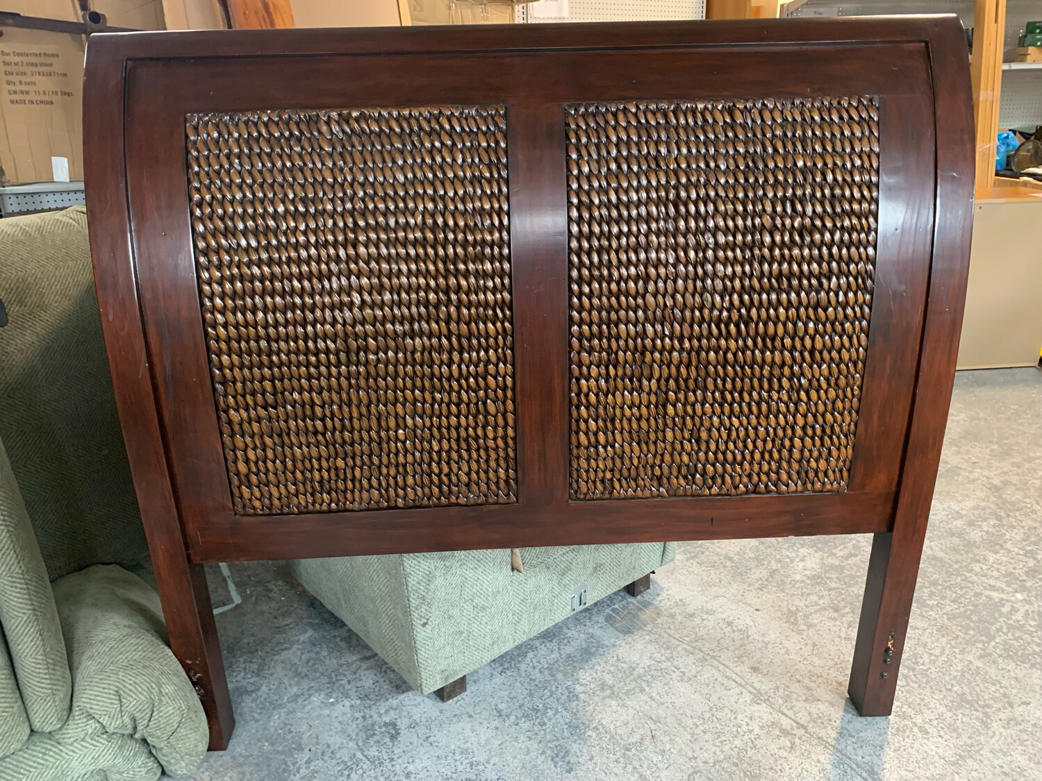 Pier 1 Queen Sleigh Bed + Frame