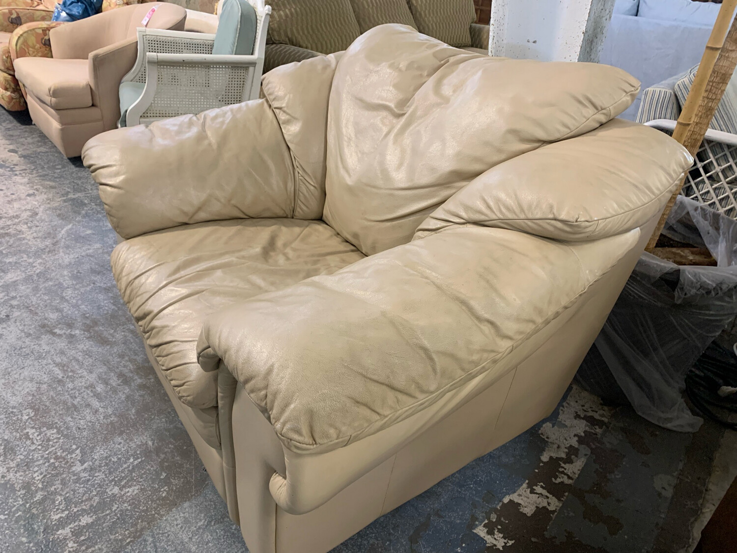 Leather Oversized Chair