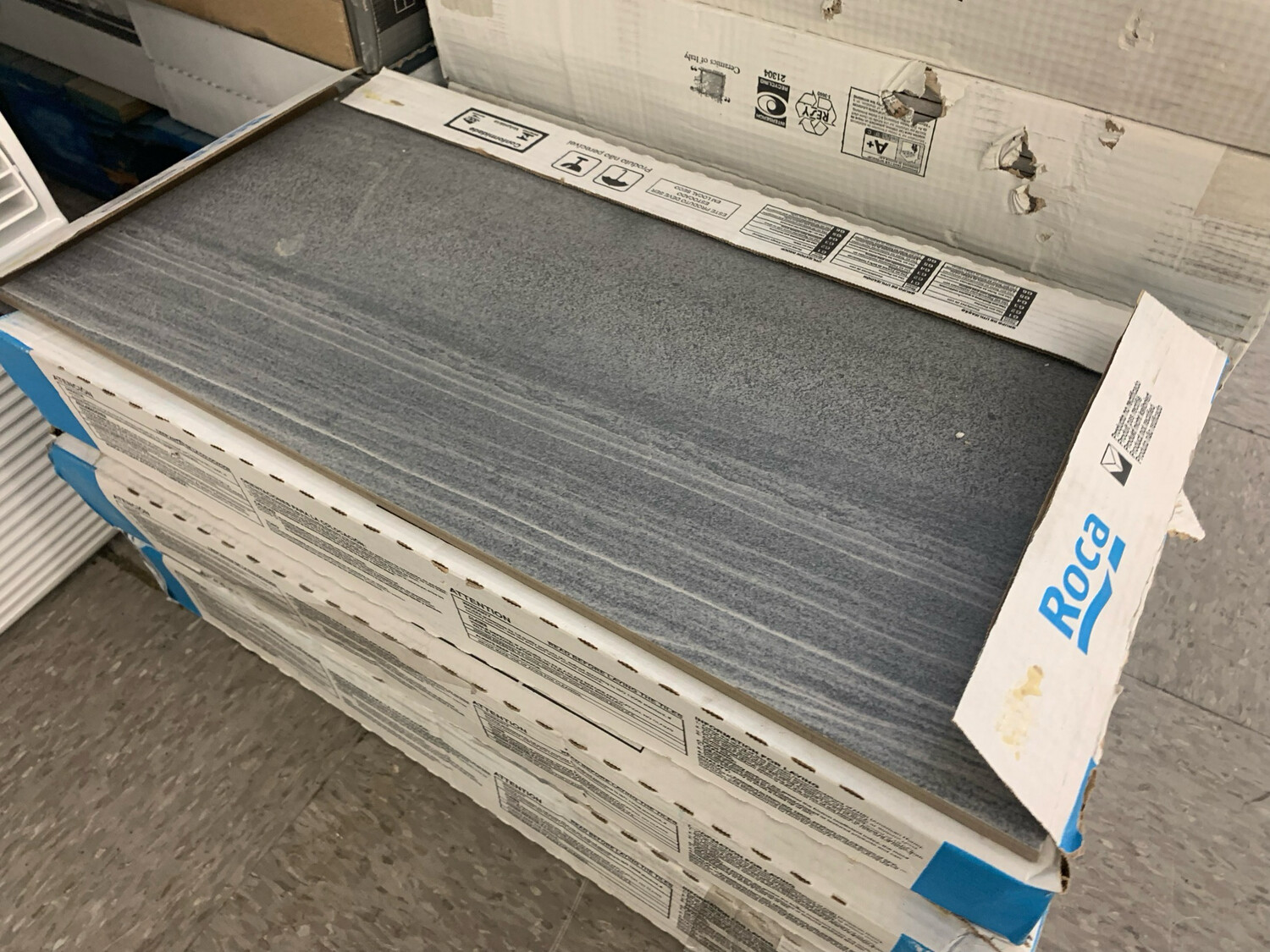 Roca Grey Ceramic Tile Box