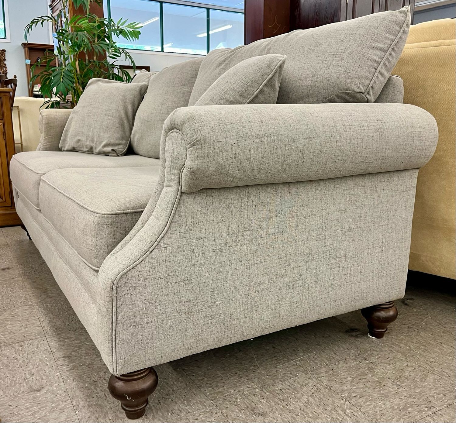Classic Grey Sofa + Bun Feet