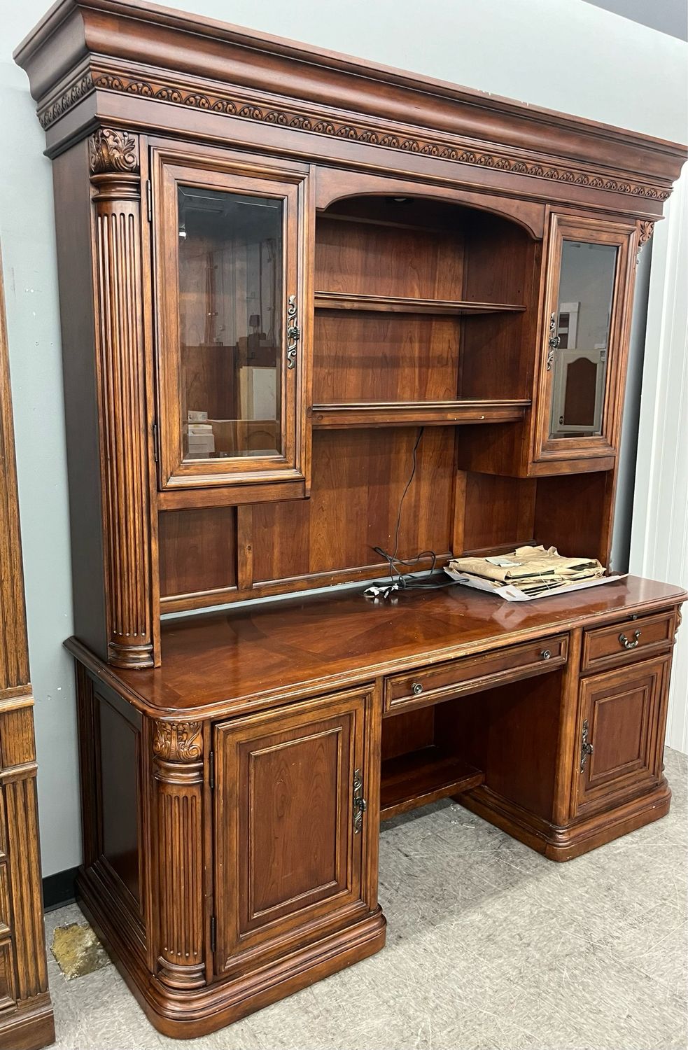 Executive Desk + Hutch