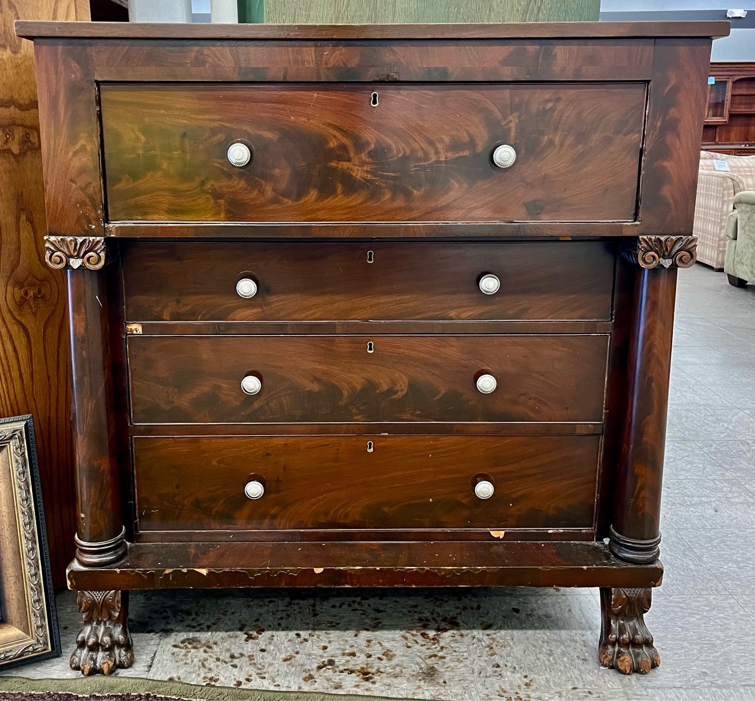 Antique Empire High Boy Chest