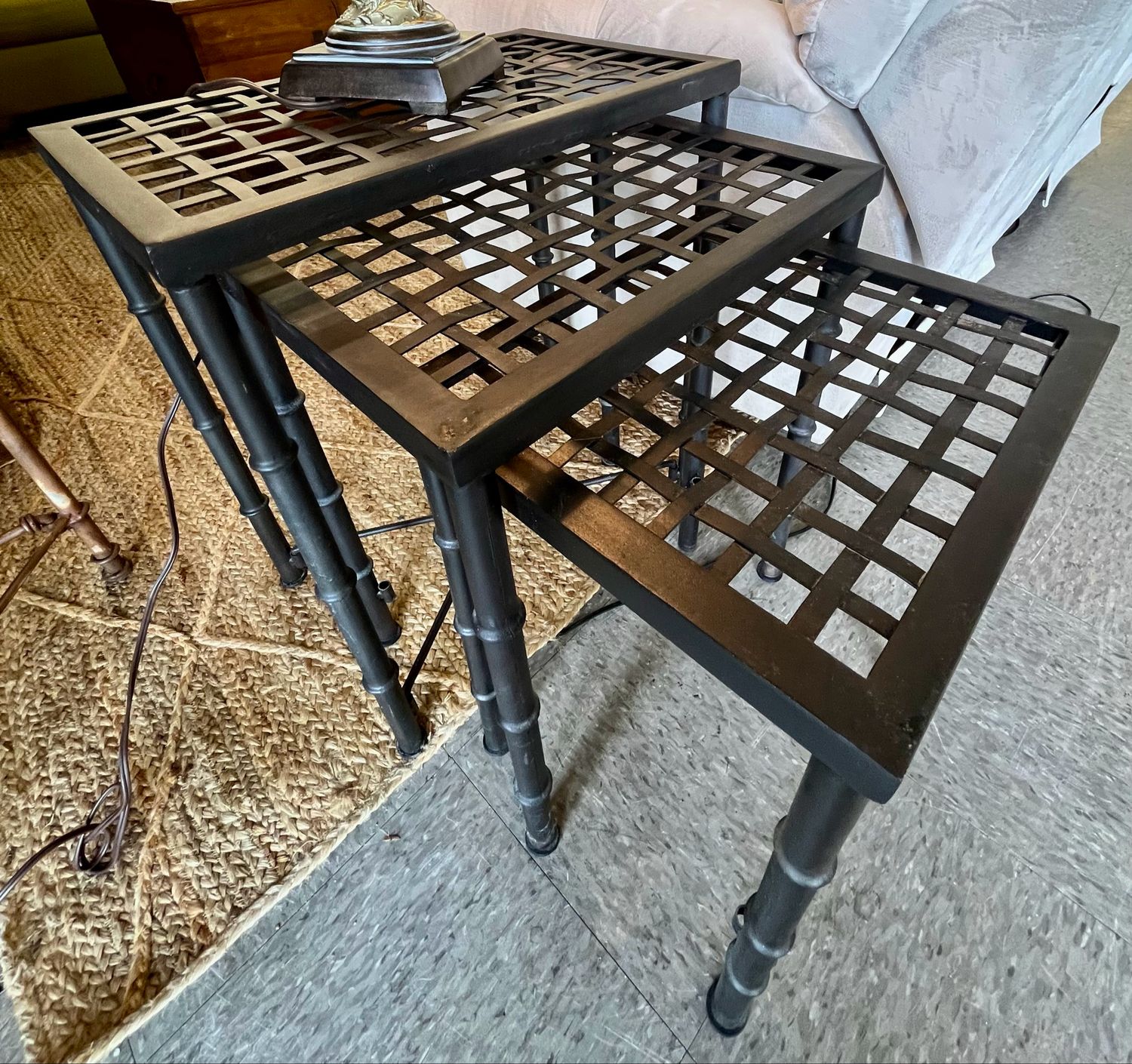 Metal Nesting Tables Set