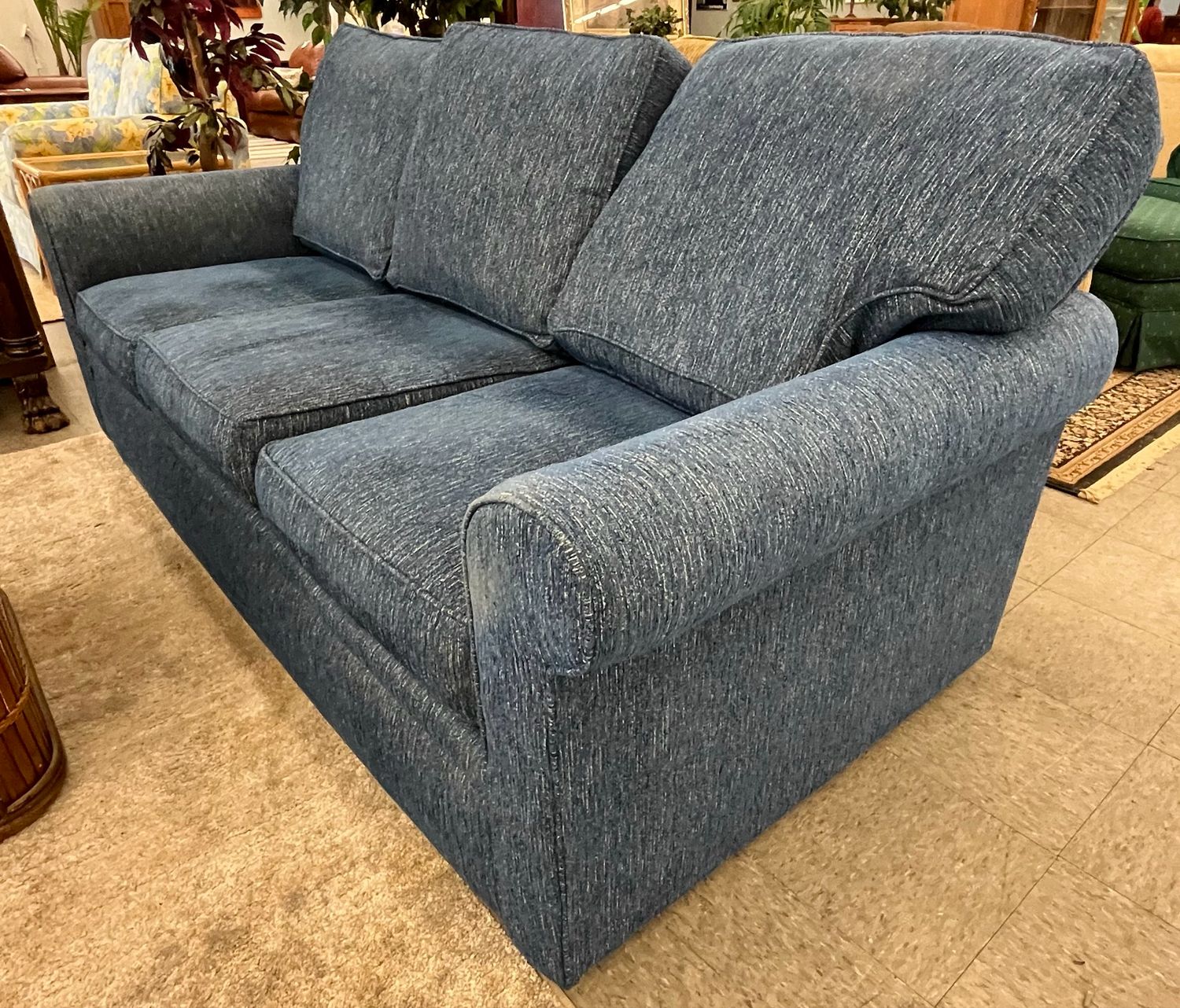 Rowe Blue Sofa