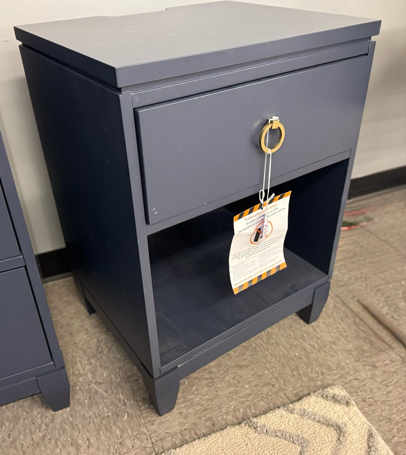 Navy Legacy Classic Power Nightstand