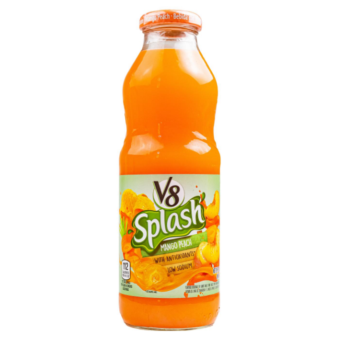 Jugo V8 Mango/Melocoton Splash