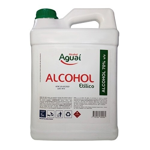 Alcohol aguai de 5 litros