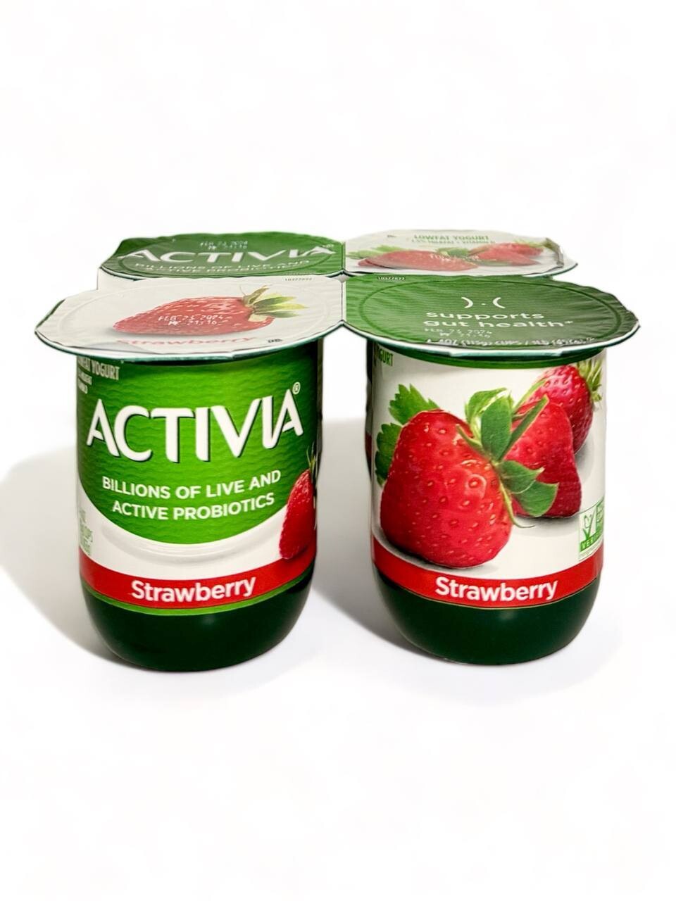 Activia Lowfat Yogurt With Strawberry 4-4oz (453g.) – Hampton Food ...