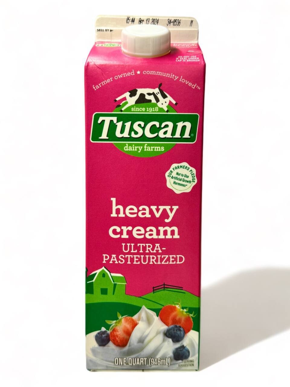 Tuscan Heavy Cream Ultra-Pasteurized 32oz (946ml.) – Hampton Food ...
