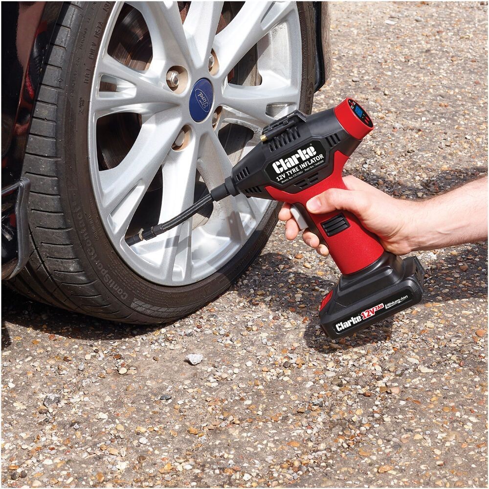 Clarke tyre inflator store