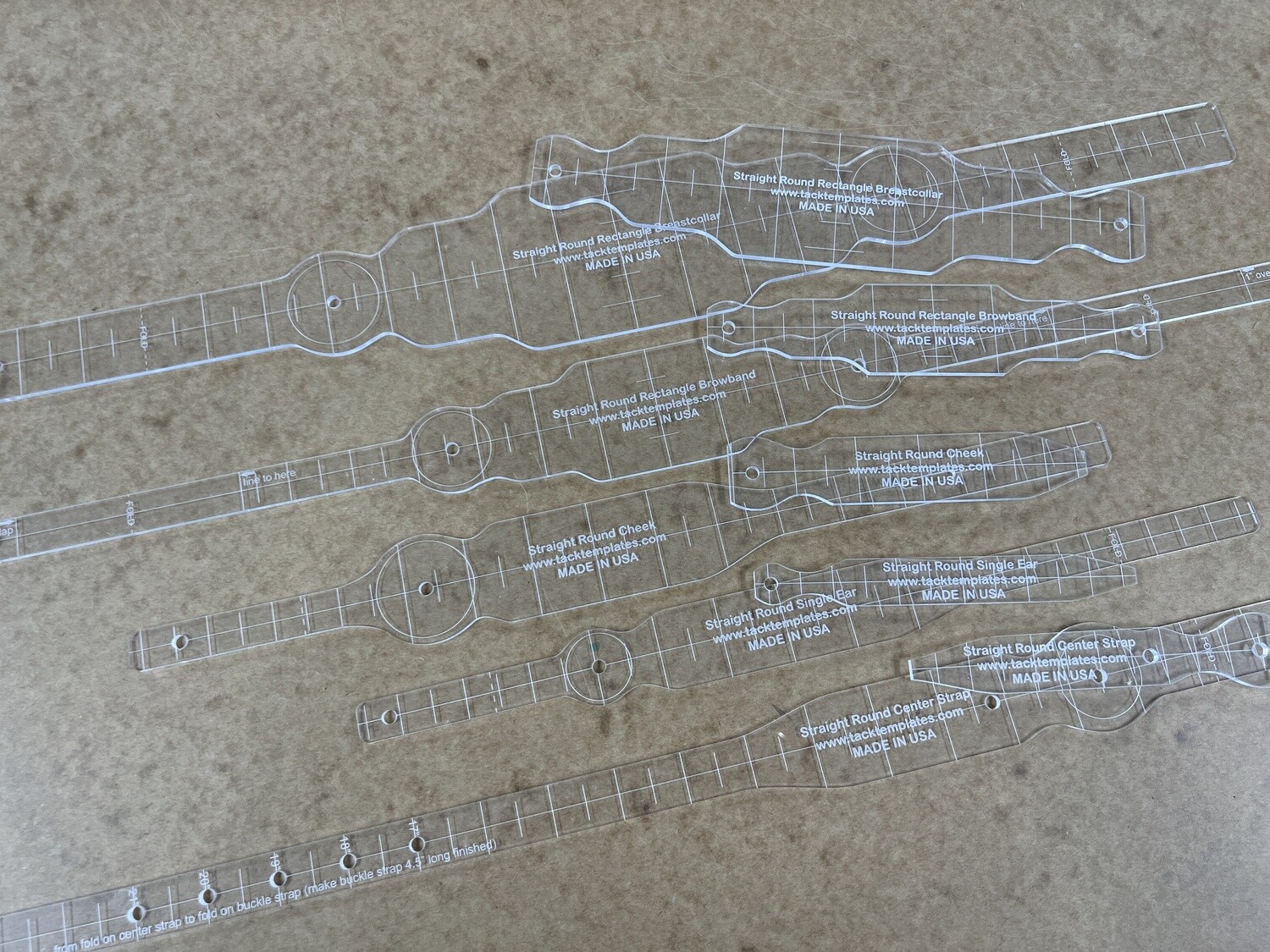 Straight Round Rectangle Tack Set