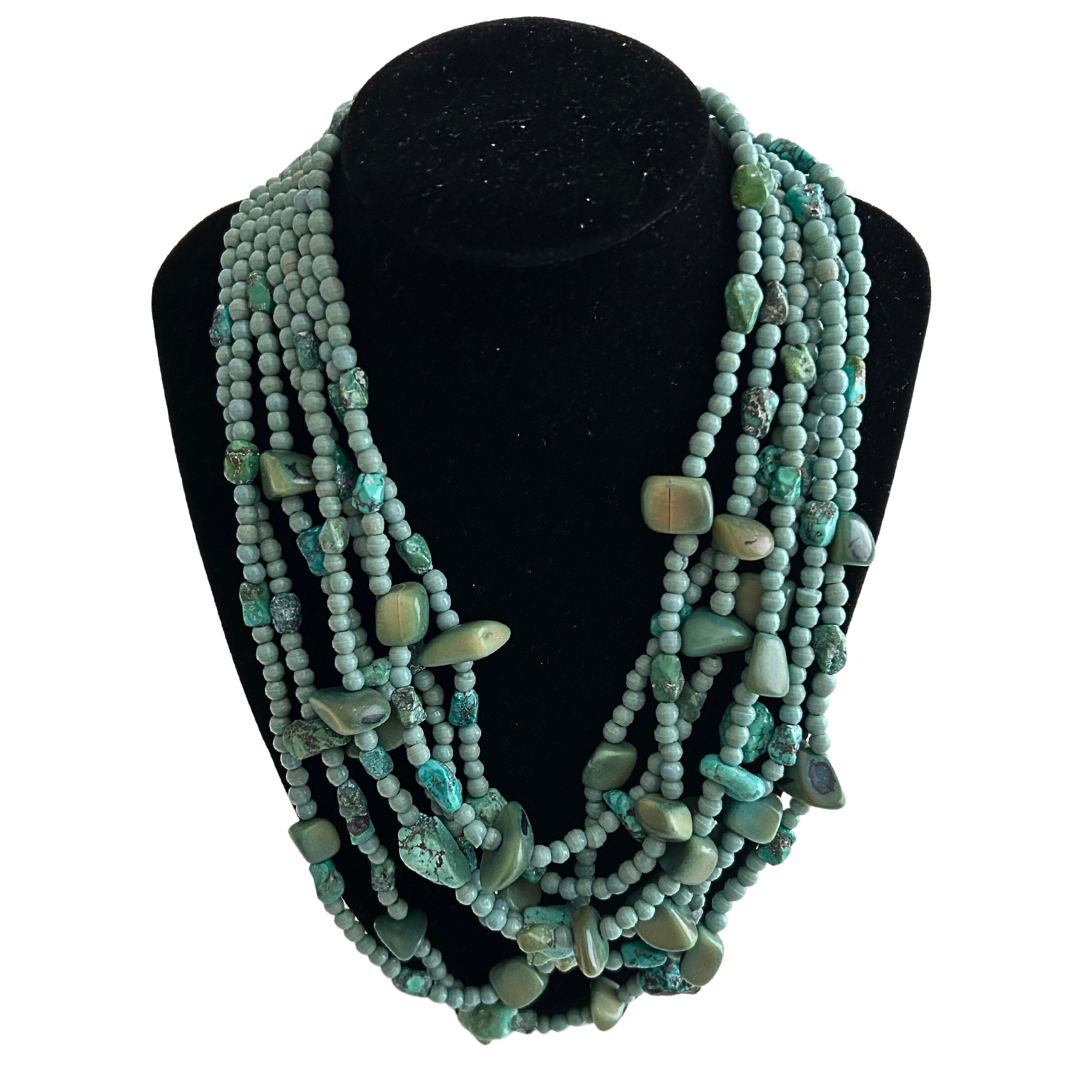 Jay S. 7 Layer Beaded Clasp Back Closure