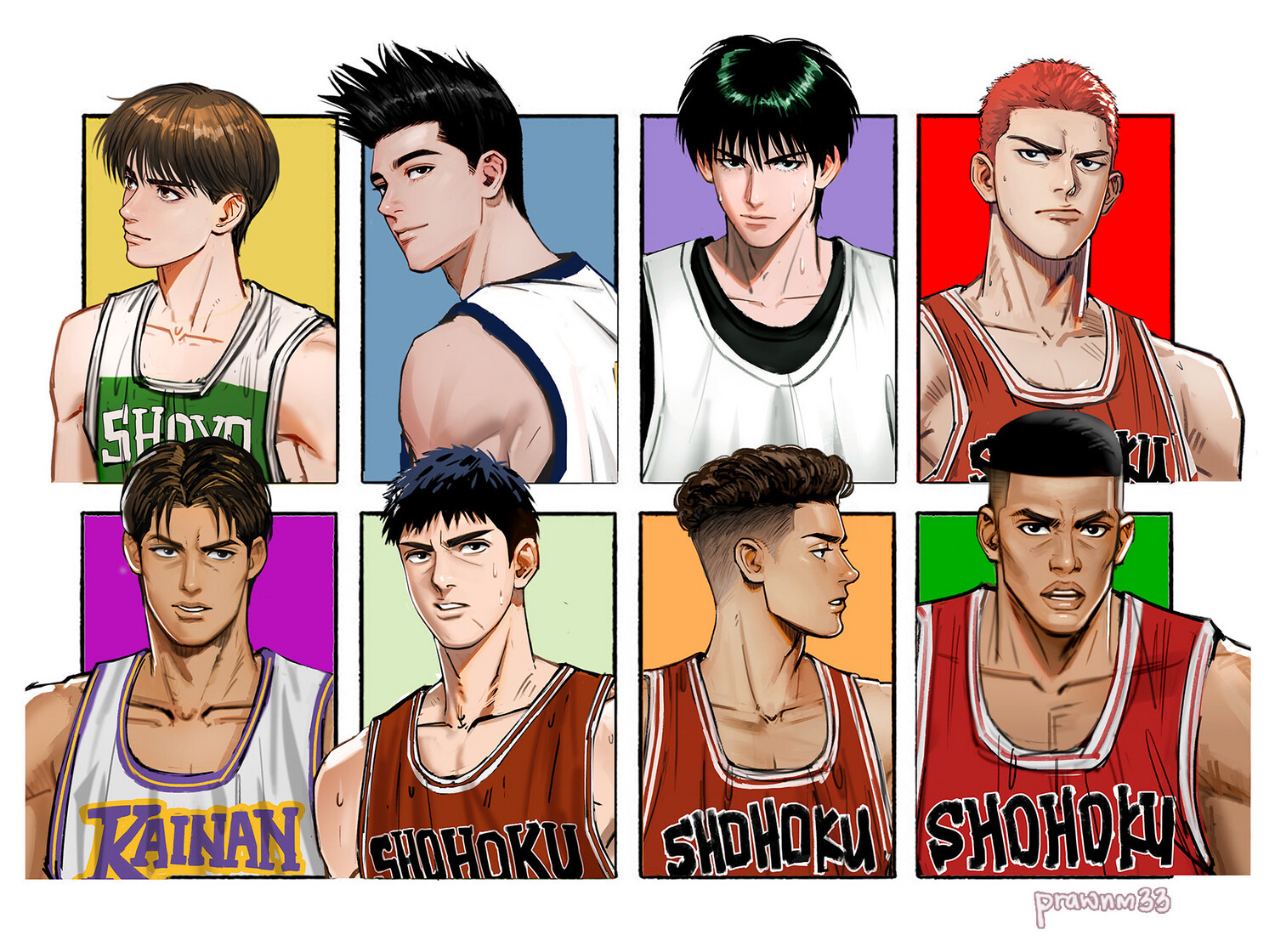 4-inch SLAM DUNK stickers