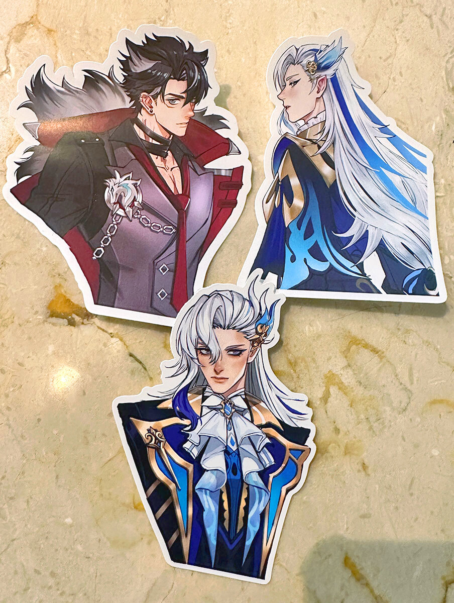 4-inch Genshin Impact Fontaine stickers