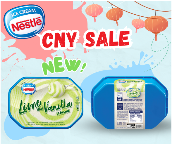 [PROMO] NESTLÉ Lime and Vanilla Ice Cream 1.5L