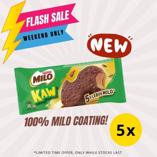 [FLASH SALE] Nestle Milo KAW Ice Cream Stick (5 Sticks)