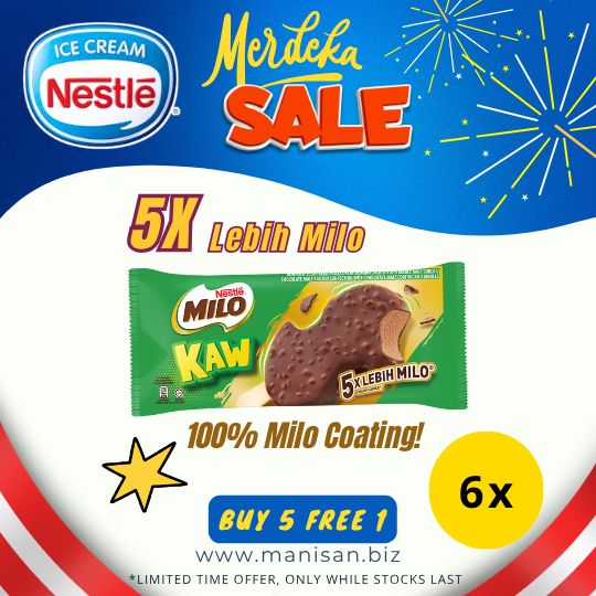 [MERDEKA SALE] Nestle Milo KAW Ice Cream Stick (6 Sticks)