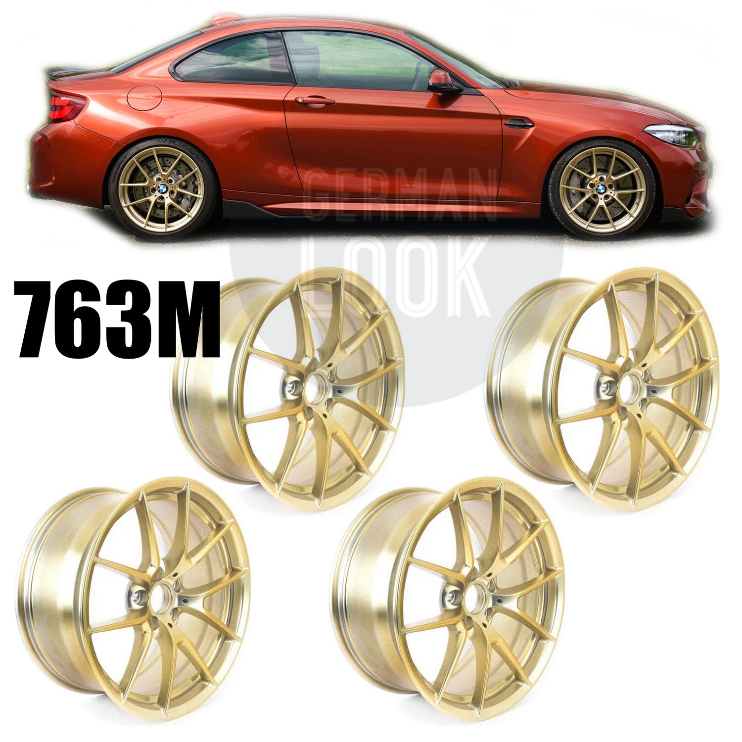 4 Jantes 20'' look M4 CS 763M Bronze - BMW F20 E90 E92 F22 F30 F32 F10 ...