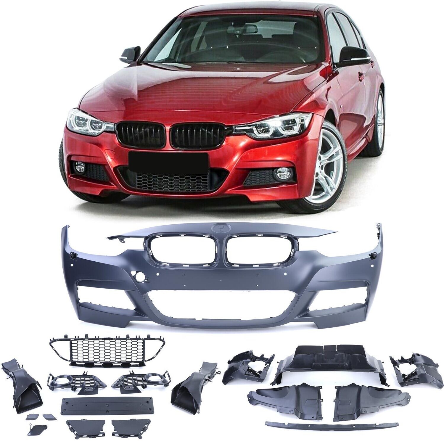Pare choc avant BMW F30 F31 Look Pack M Phase 1 2011 - 2015