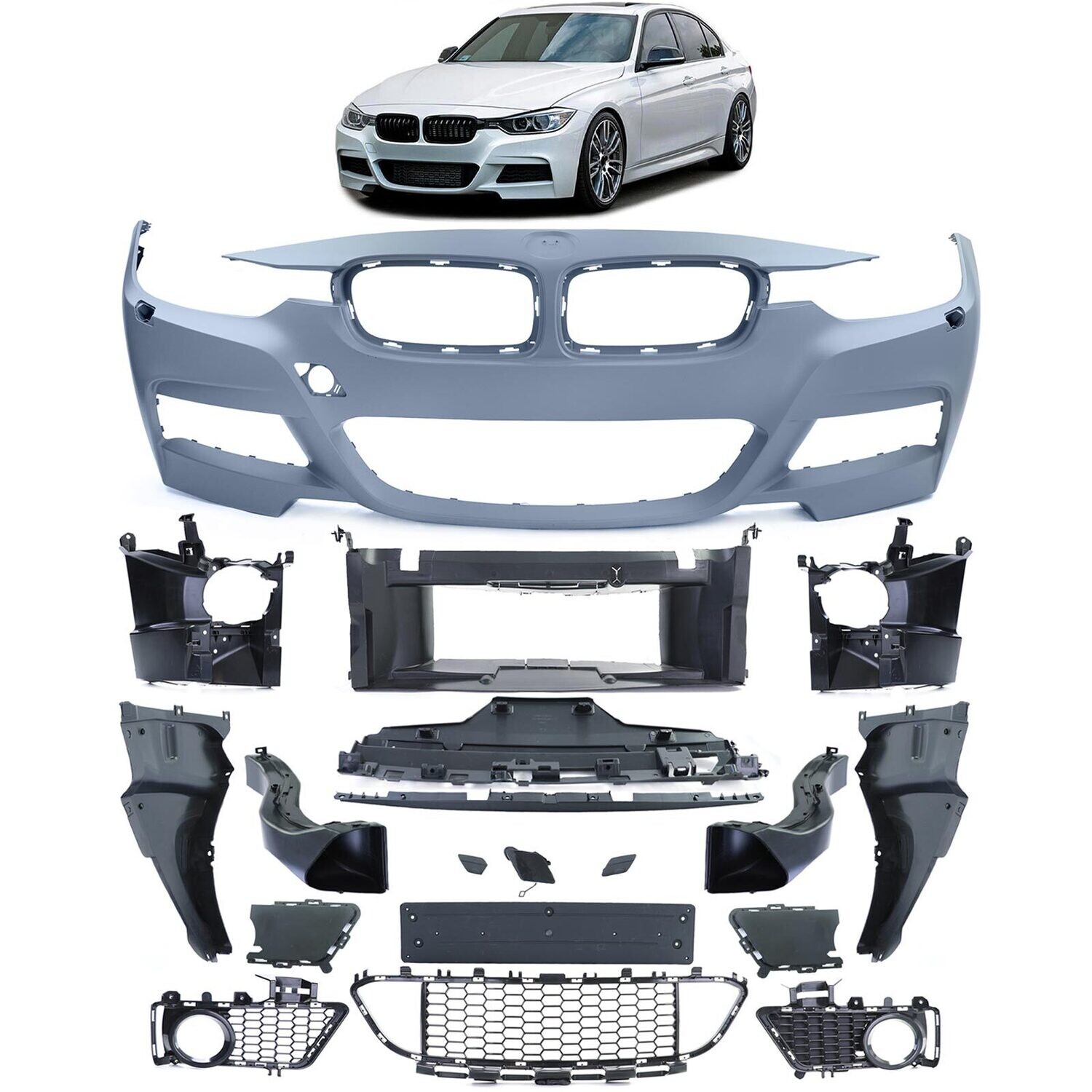 Pare choc avant BMW F30 F31 Look Pack M Phase 1 2011 - 2015