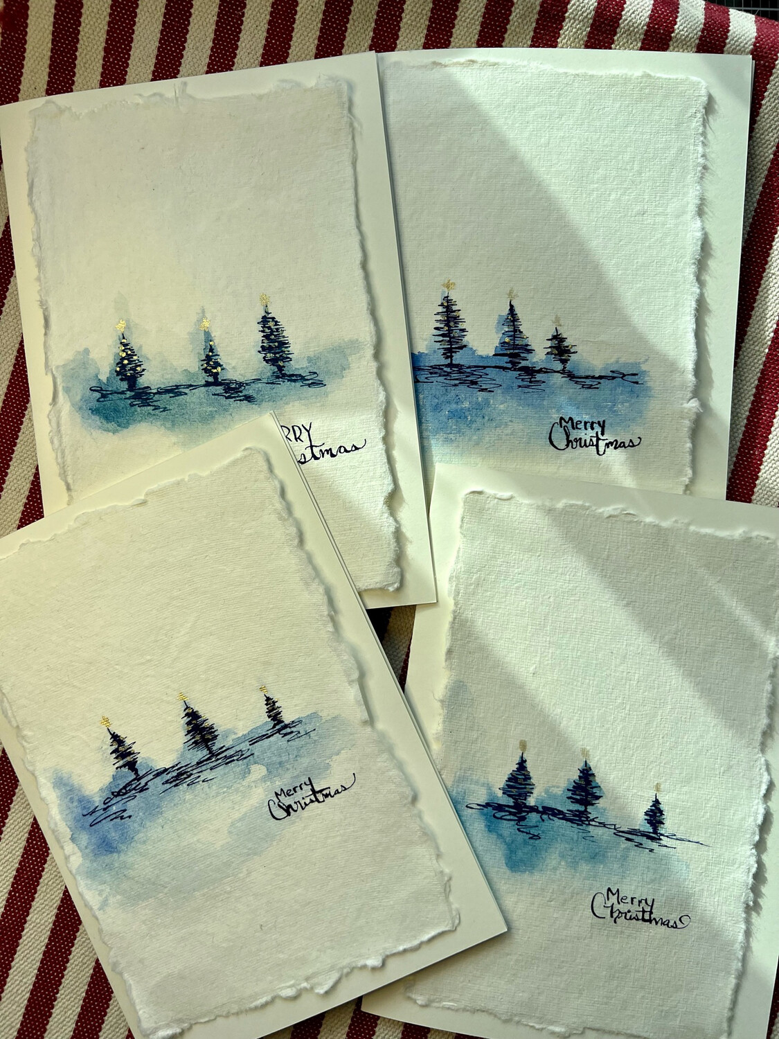 Hand Painted Christmas Cards