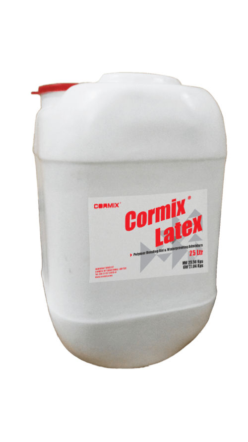 4) CORMIX LATEX น้ำยาประสานคอนกรีต