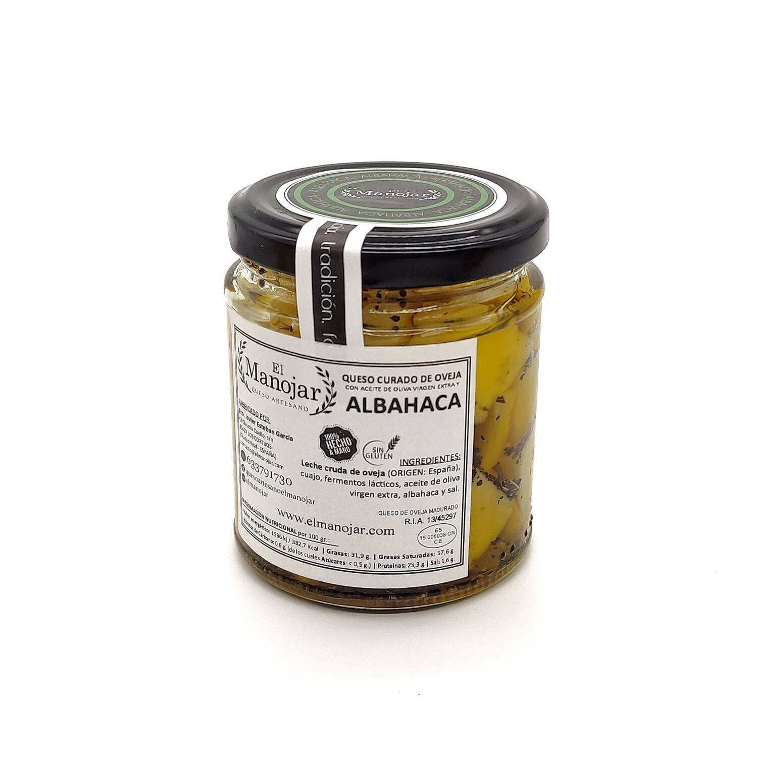Tarro de Queso Curado en Aceite de Oliva Virgen Extra y Especias