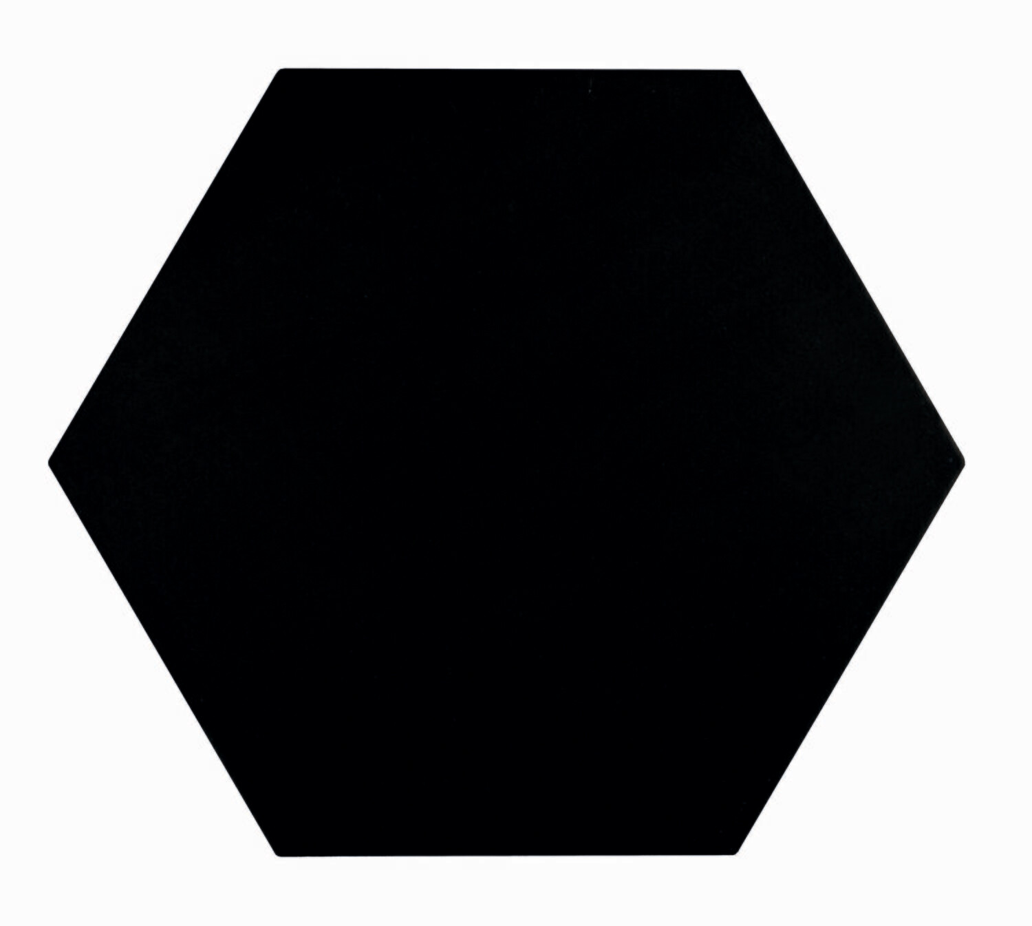 Hexa Black Plain Matt 198x228 Interior design tiles