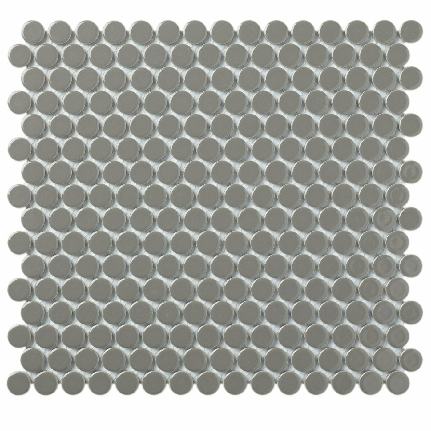 Dotted Dark Grey Gloss Mosaic