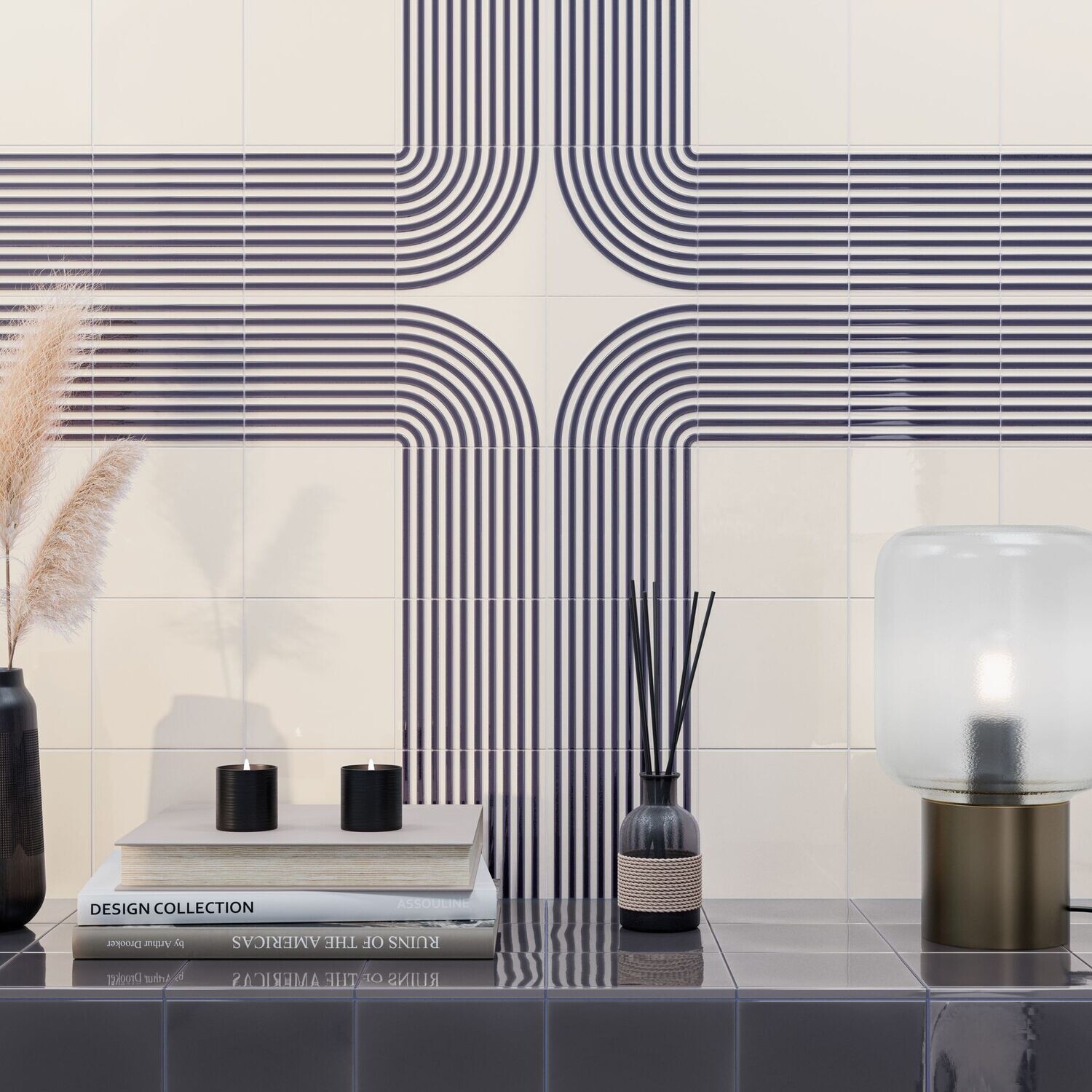 Geometric Freestyle Wall Tiles: Kai