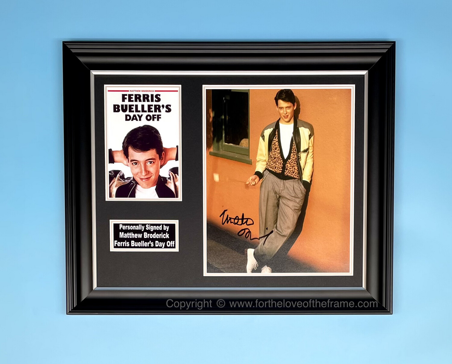Matthew Broderick Signed Ferris Buellers Day Off Photo