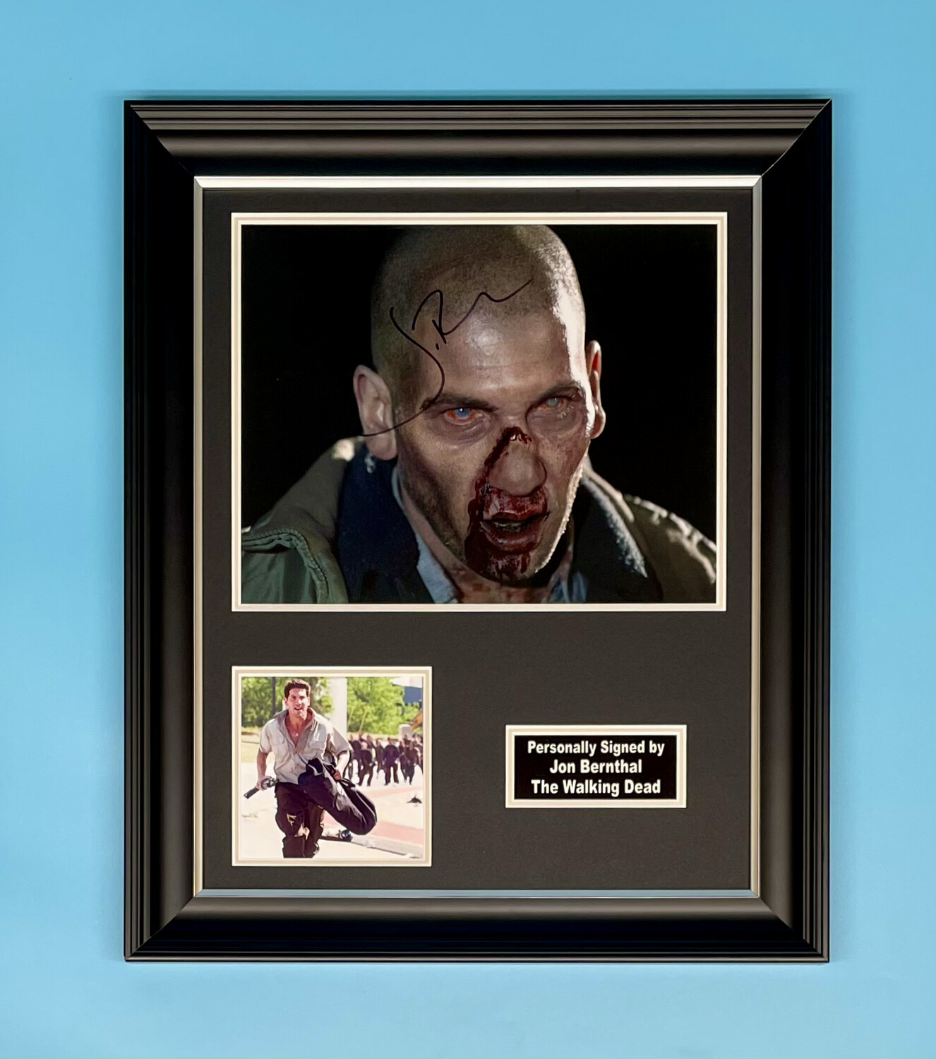 Jon Bernthal Signed & Framed Walking Dead Photo & COA