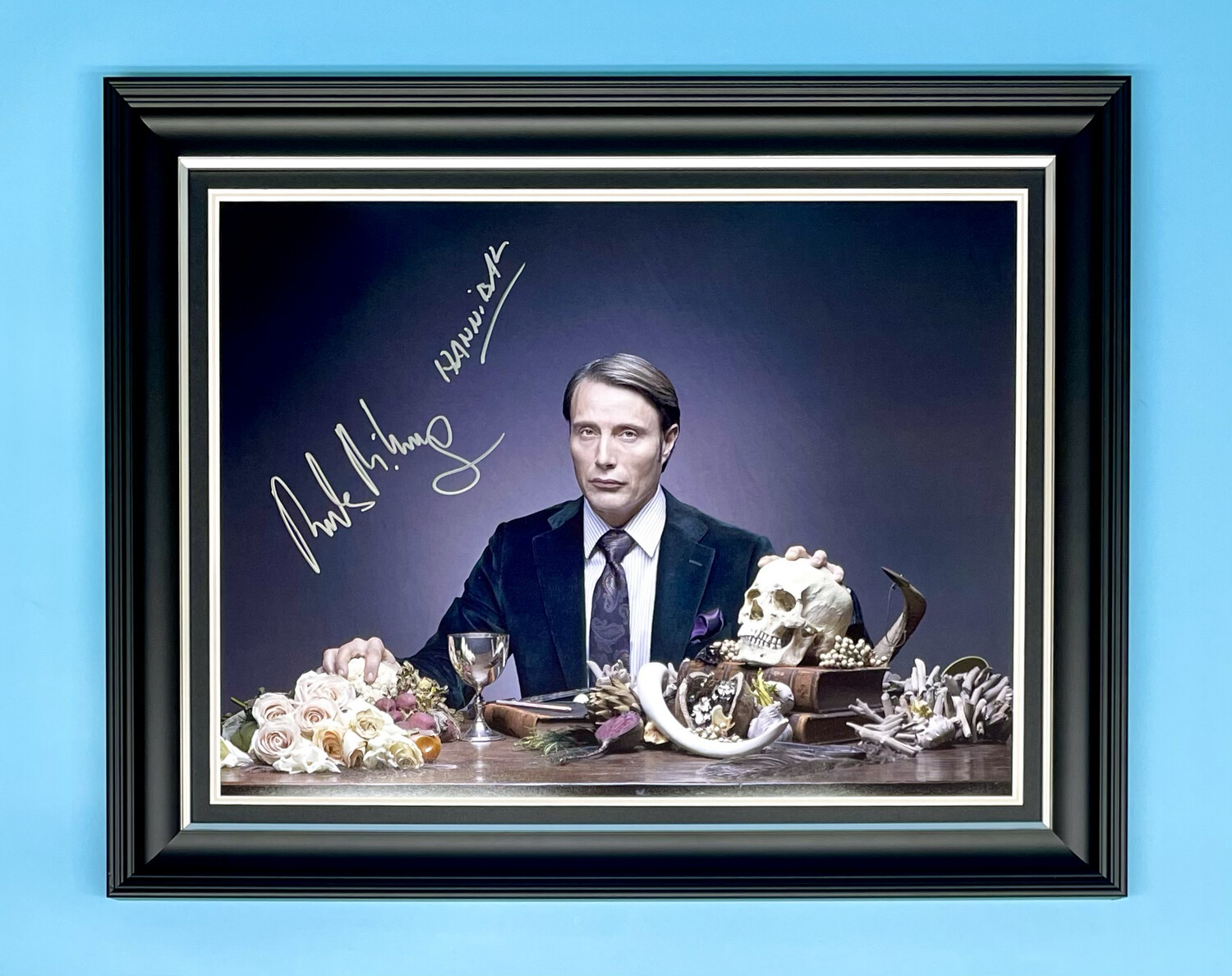 Mads Mikkelsen Signed & Framed Hannibal Photo & COA