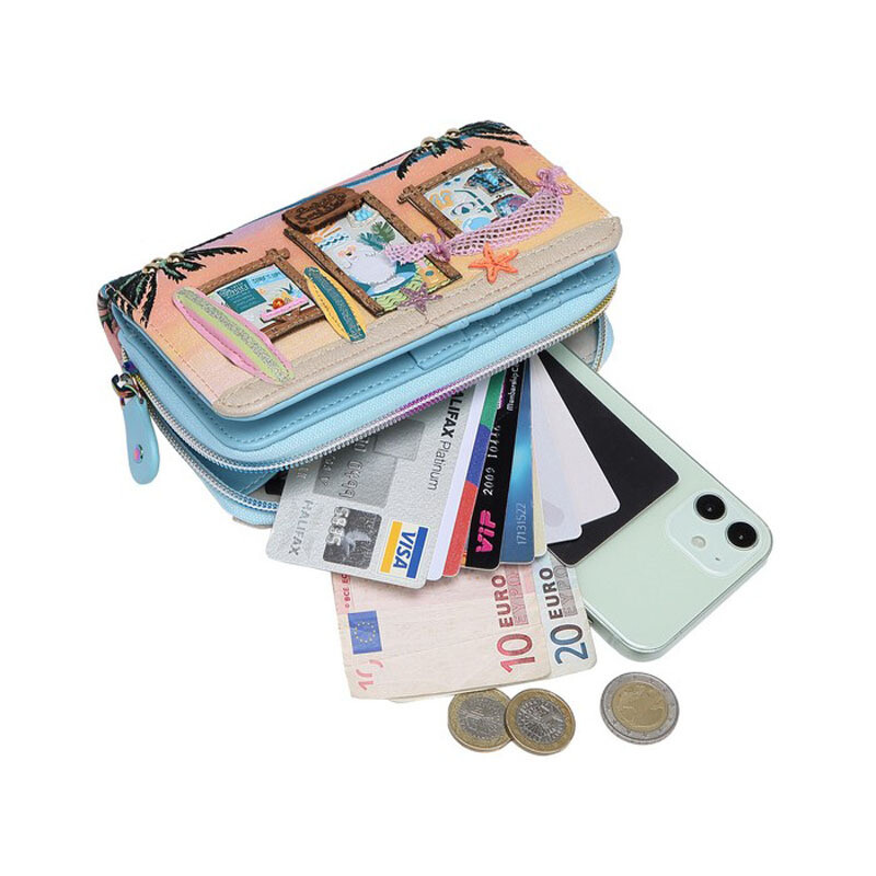 Surf Shack - Medium Ziparound Wallet