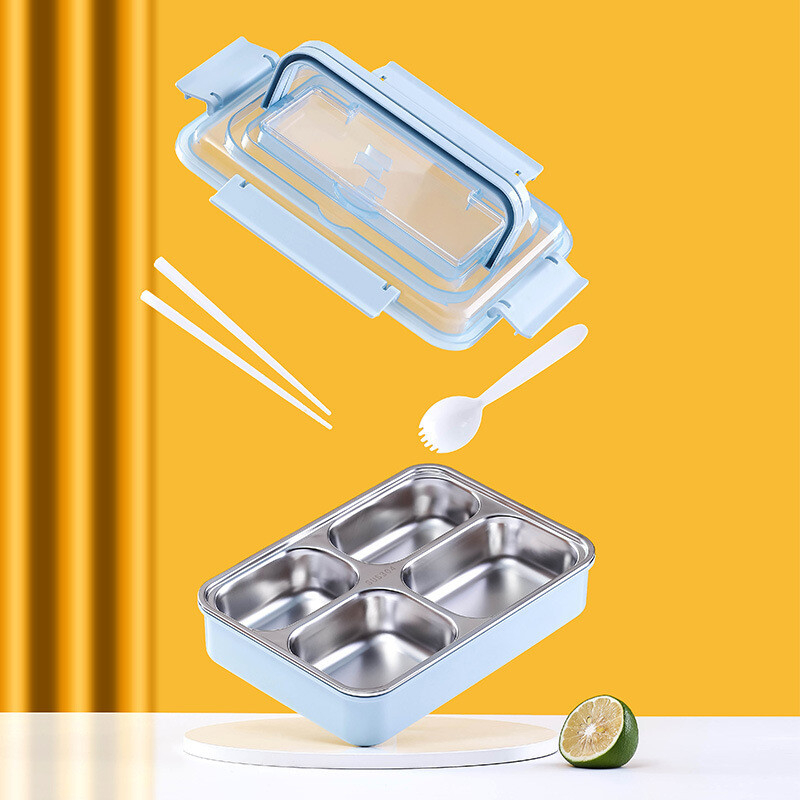 Bento Box - 4 Division - Stainless Steel
