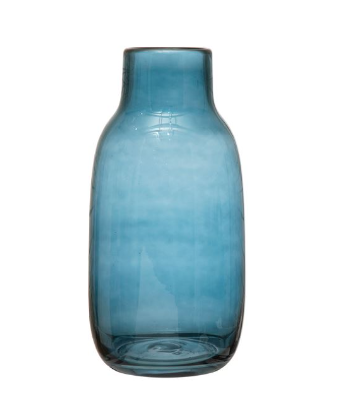 Navy Blue Glass Vase At Pearl Brandon Blog