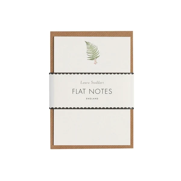 Fabulous Fern Flat Note 12pk Laura Stoddart