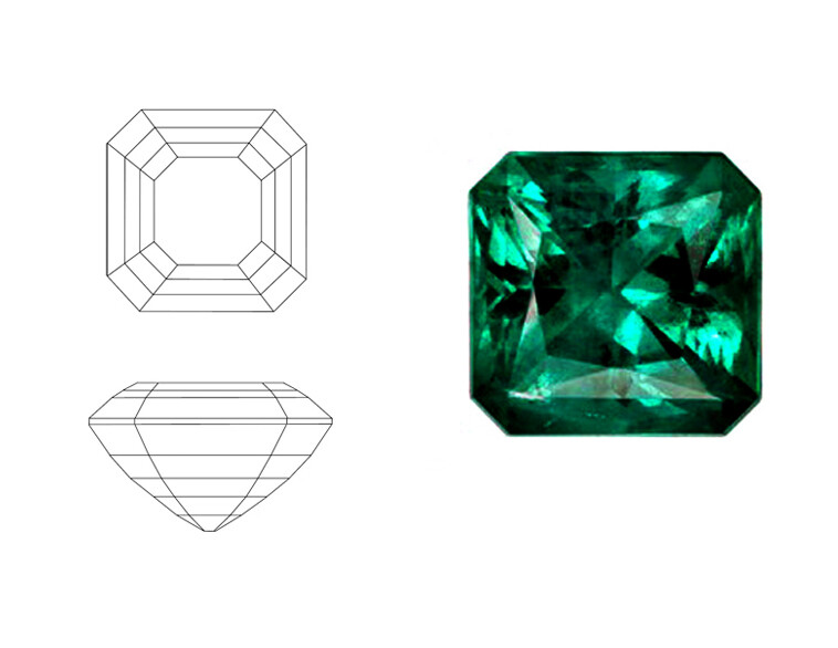 Sq.Emerald cut