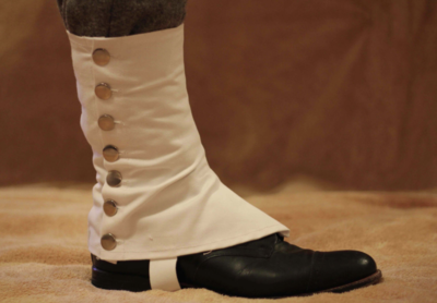 White Canvas Spatterdashes | Veteran Arms From Muzzleloading Era