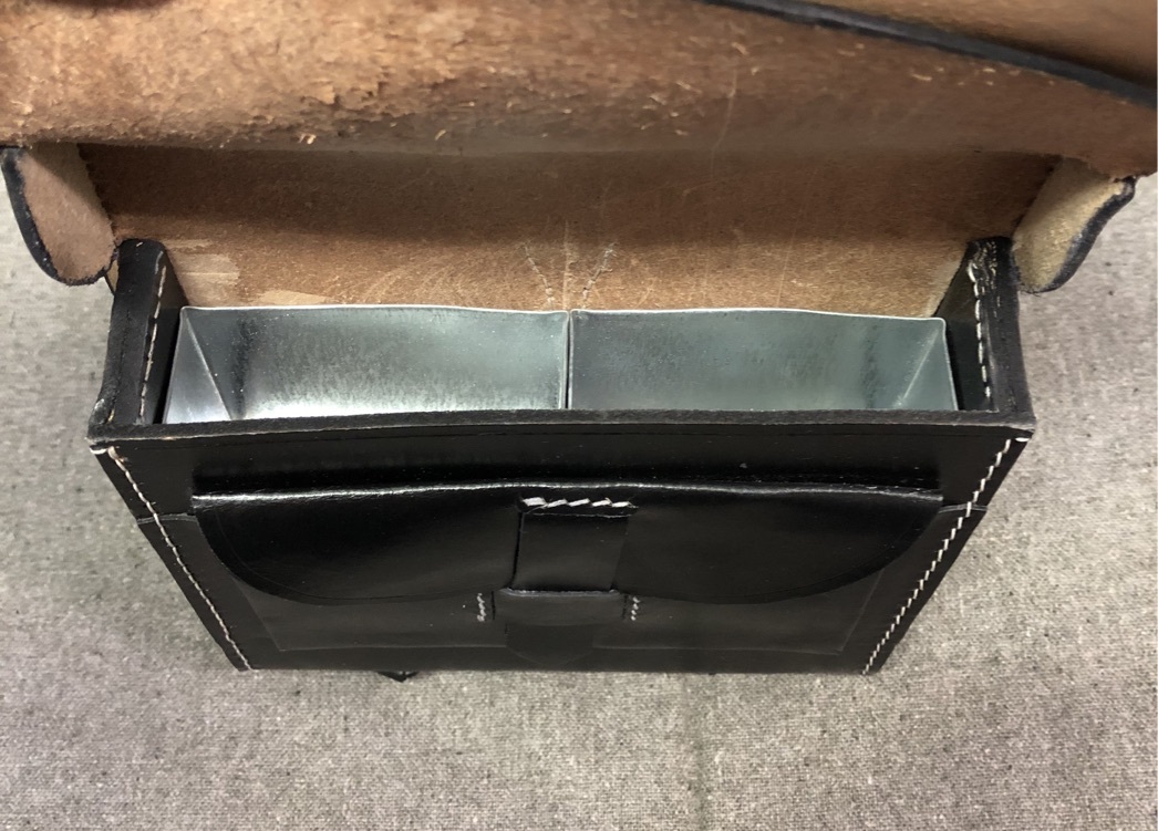 Civil War Cartridge Box with Tins | Veteran Arms From Muzzleloading Era