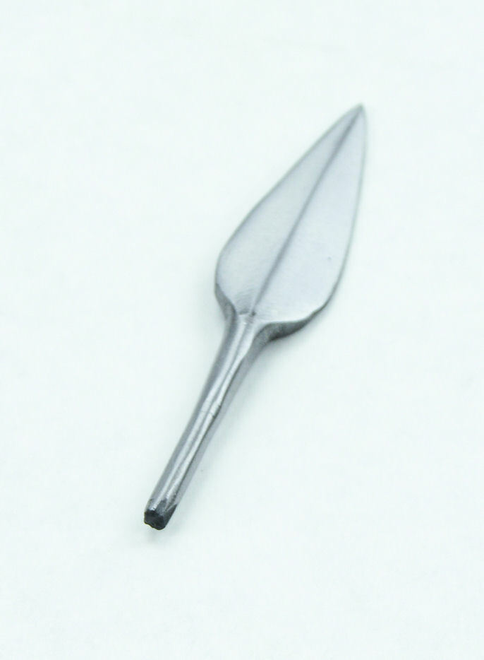 Curved Leafblade Arrowhead - polished | Purchase Reproduction Veteran Arms from Muzzleloading Era