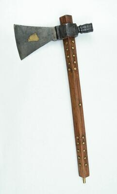 French Chippewa Brass-Heart Pipe Tomahawk | Purchase Reproduction ...