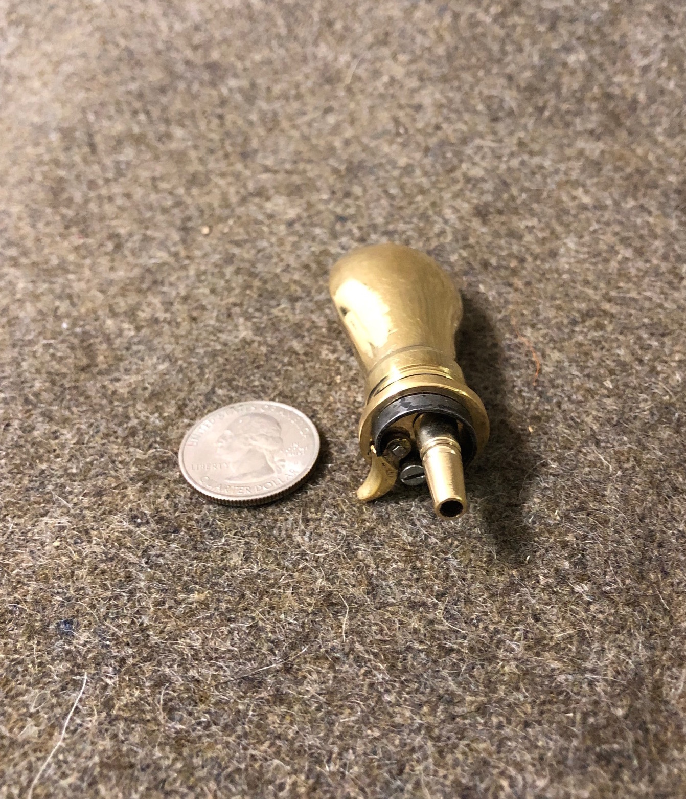 Miniature Brass Priming Flask | Veteran Arms From Muzzleloading Era