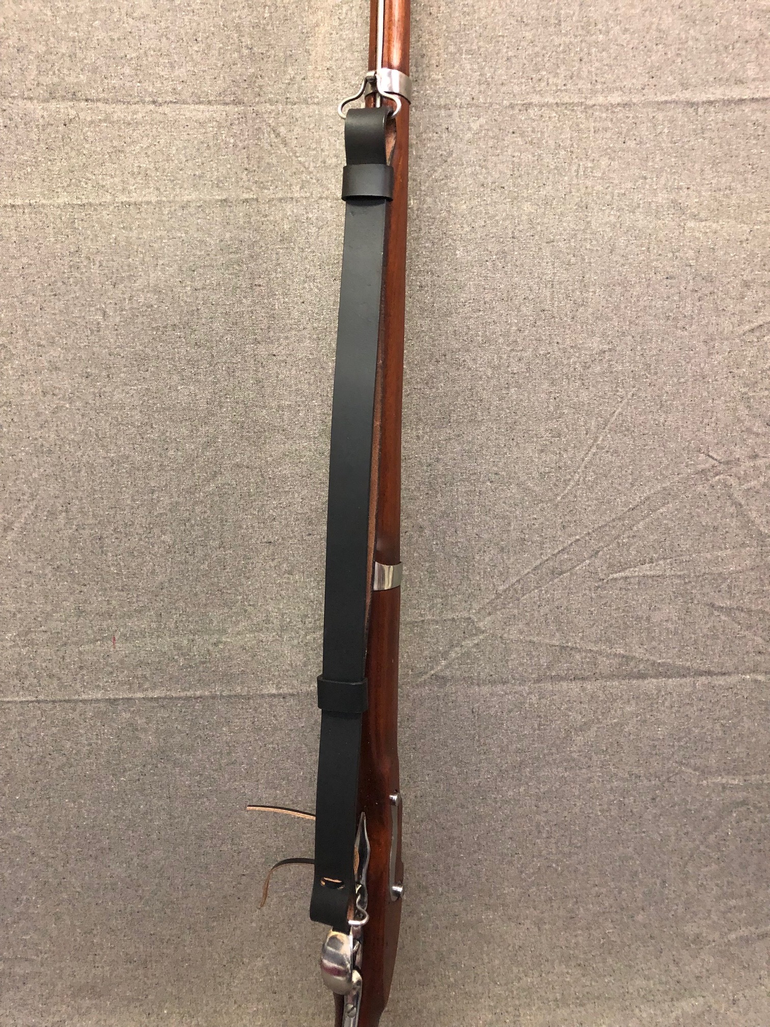 Black Leather Musket Sling | Veteran Arms From Muzzleloading Era