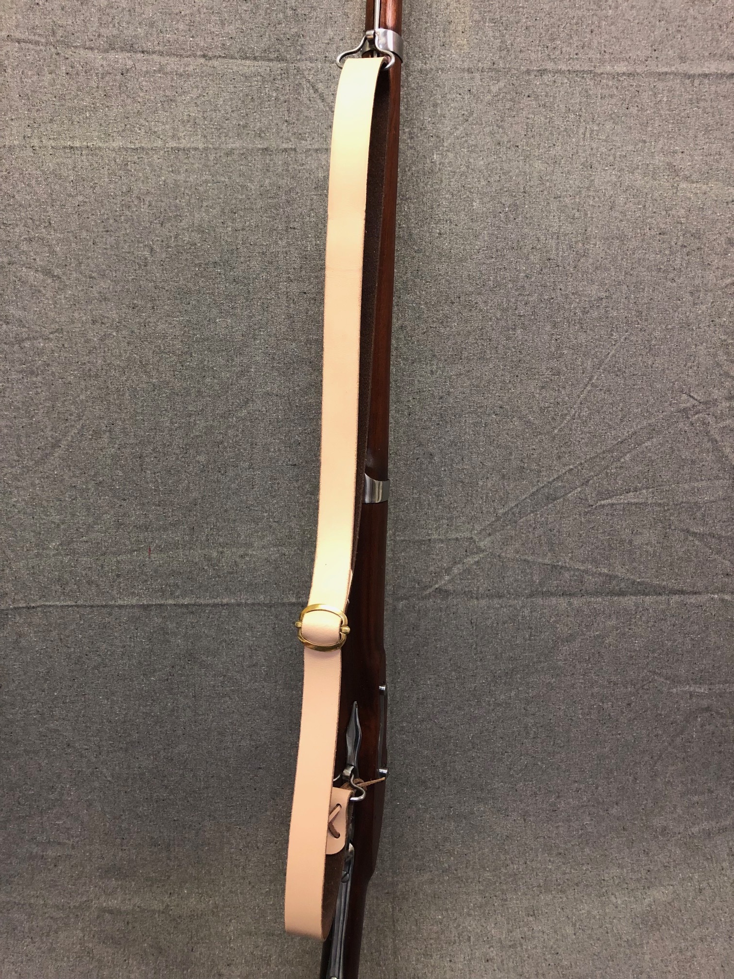 Natural Leather Musket Sling with Brass Buckle | Purchase Reproduction ...
