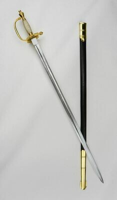 1796 Pattern British Infantry Sword - with folding guard, silver grip ...
