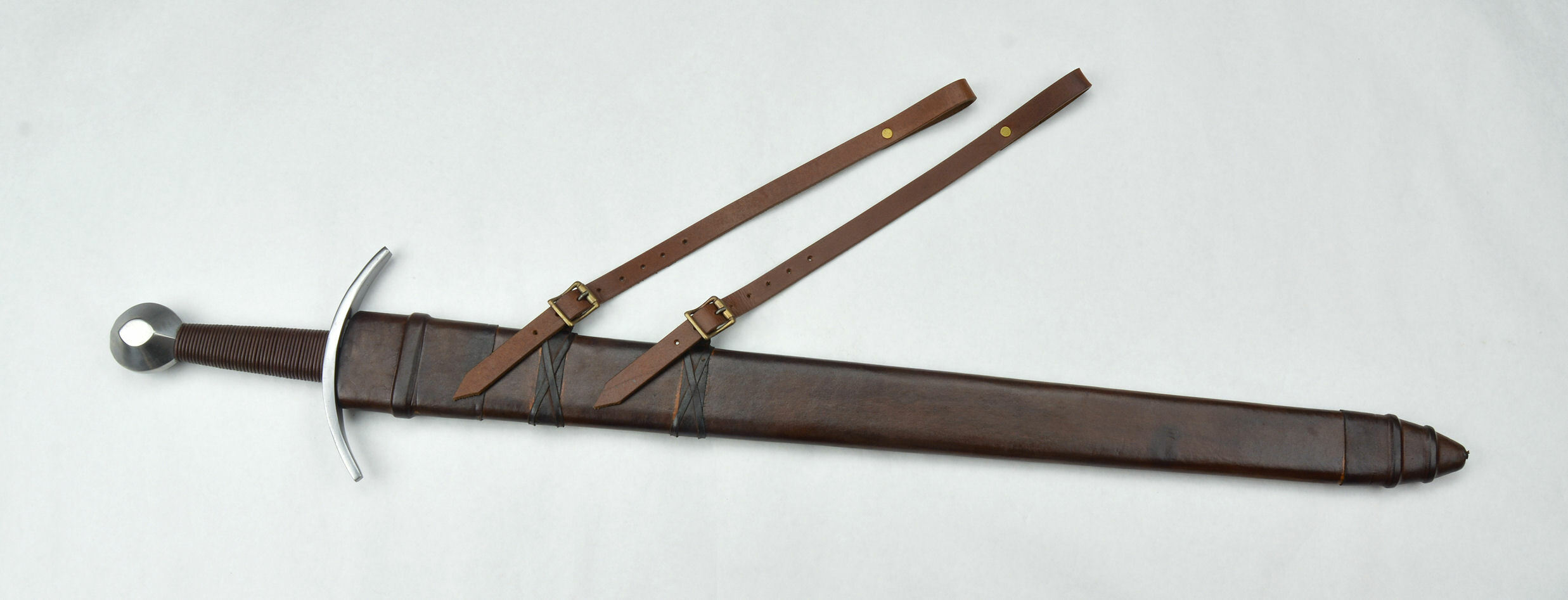 Knightly Arming Sword with Adjustable Hanging Scabbard - Stage Combat ...